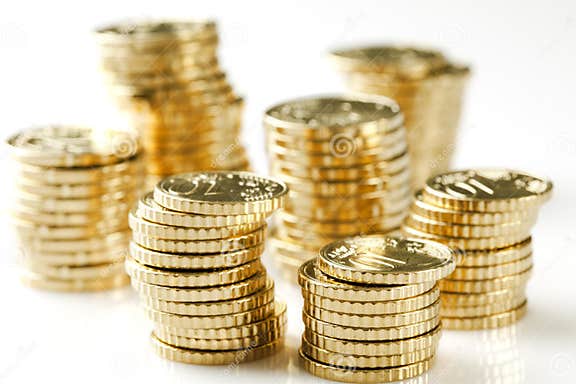 De stapels van het geld stock foto. Image of bankwezen - 23267492