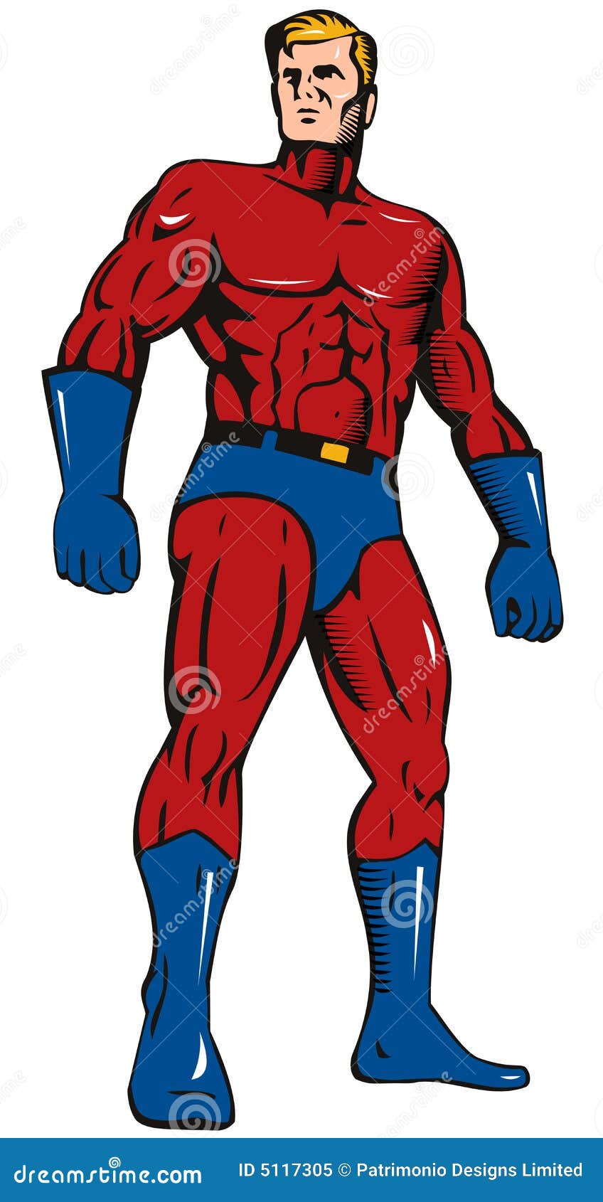 De status van Superhero stock illustratie. Illustration of illustratie ...