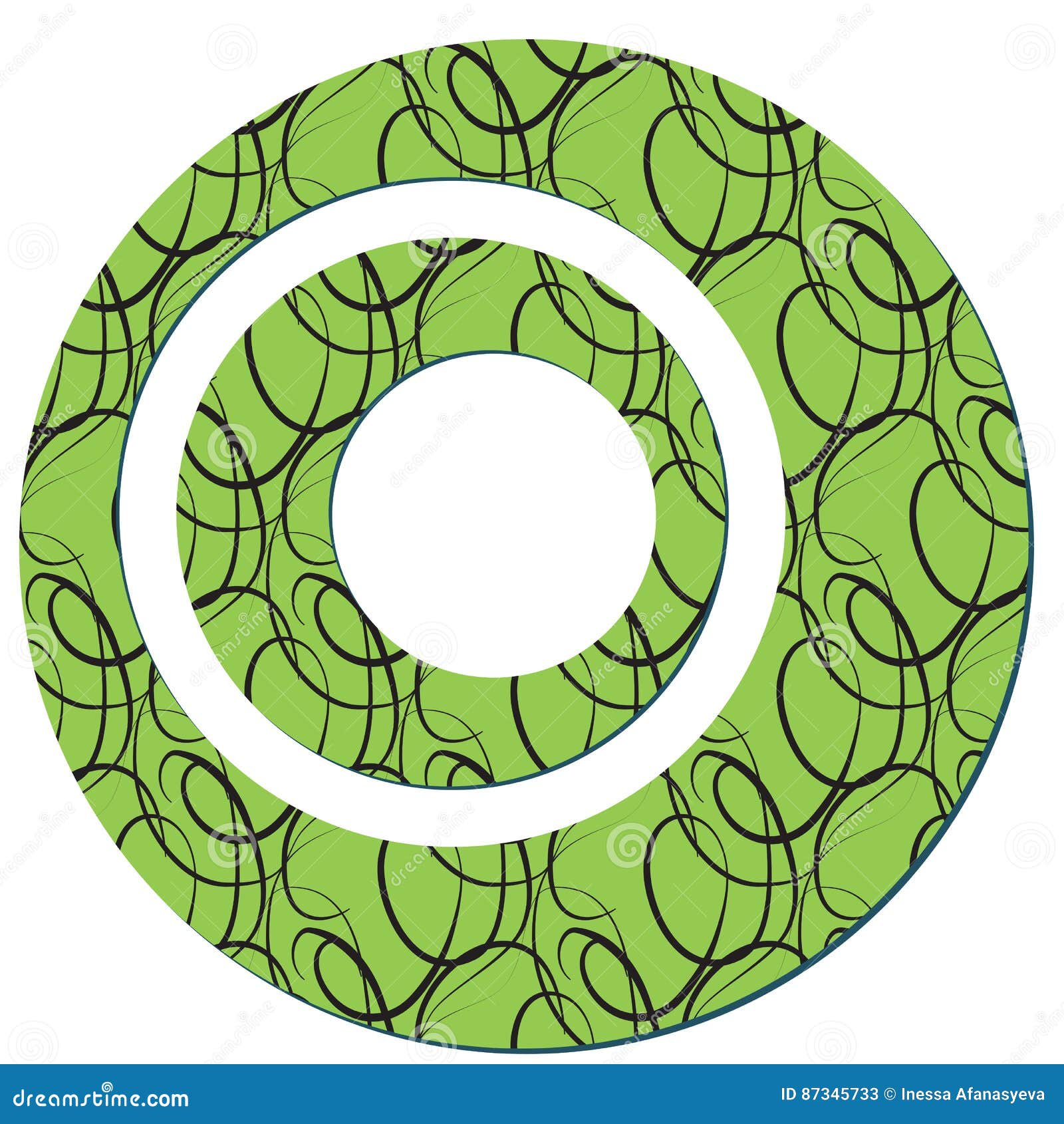 De Steekproef Van Een Achtergrond Met Cirkels Vector Illustratie ...