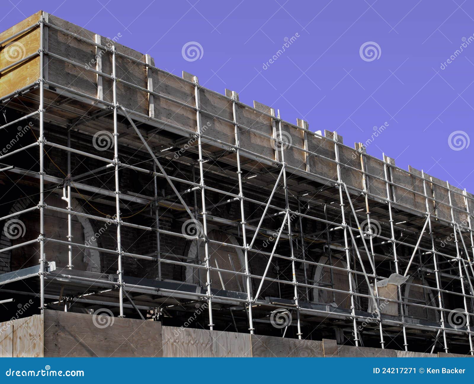 De steiger van de bouw stock afbeelding. Image of structuur - 24217271