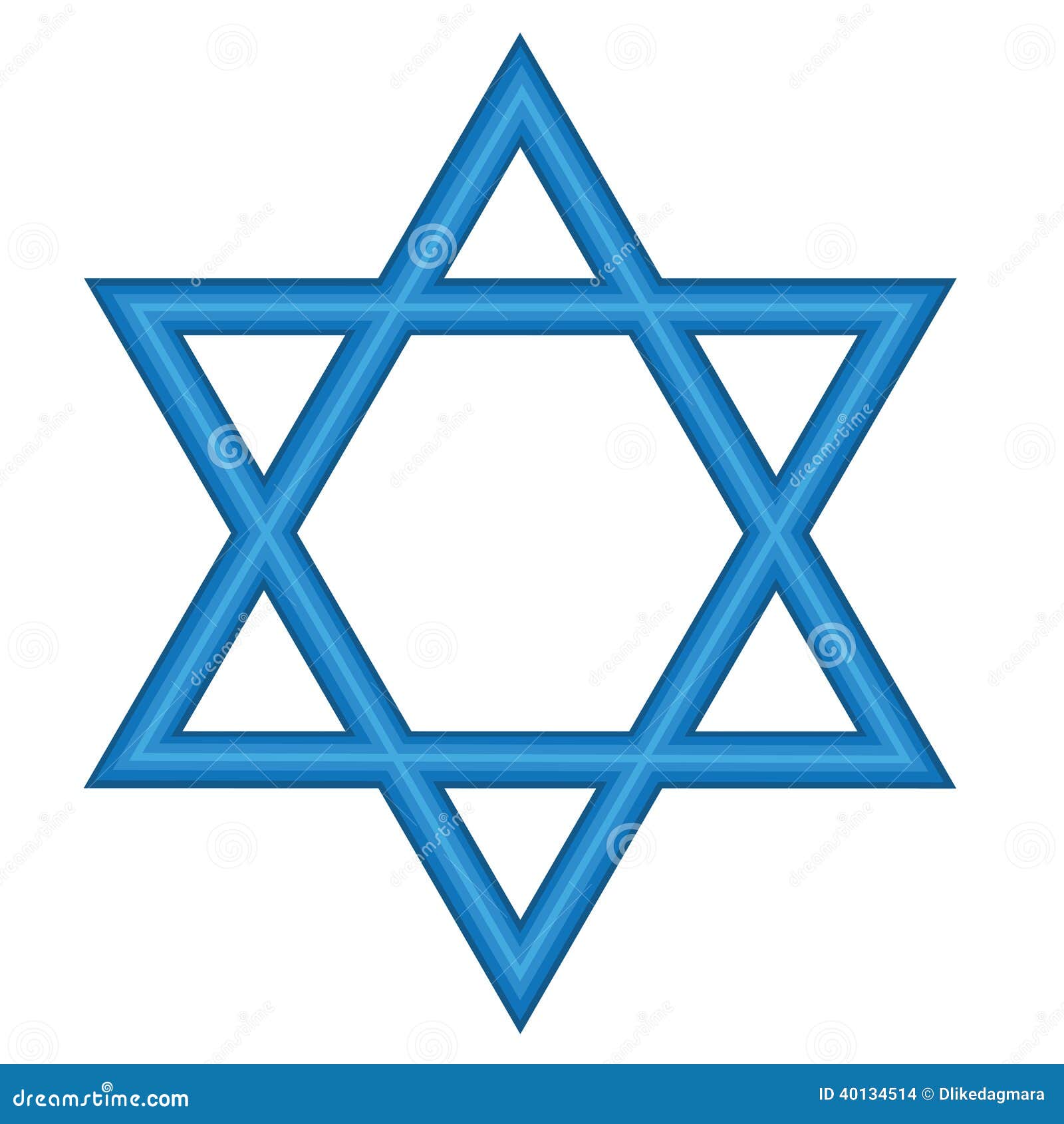 De Ster van David vector illustratie. Illustration of hebreeuws - 40134514