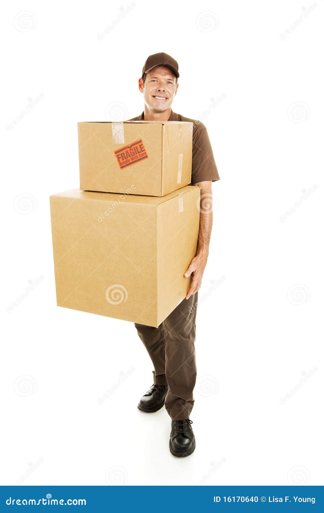 De Sterke Mens Van De Levering Stock Foto - Image of levering, zwaar ...