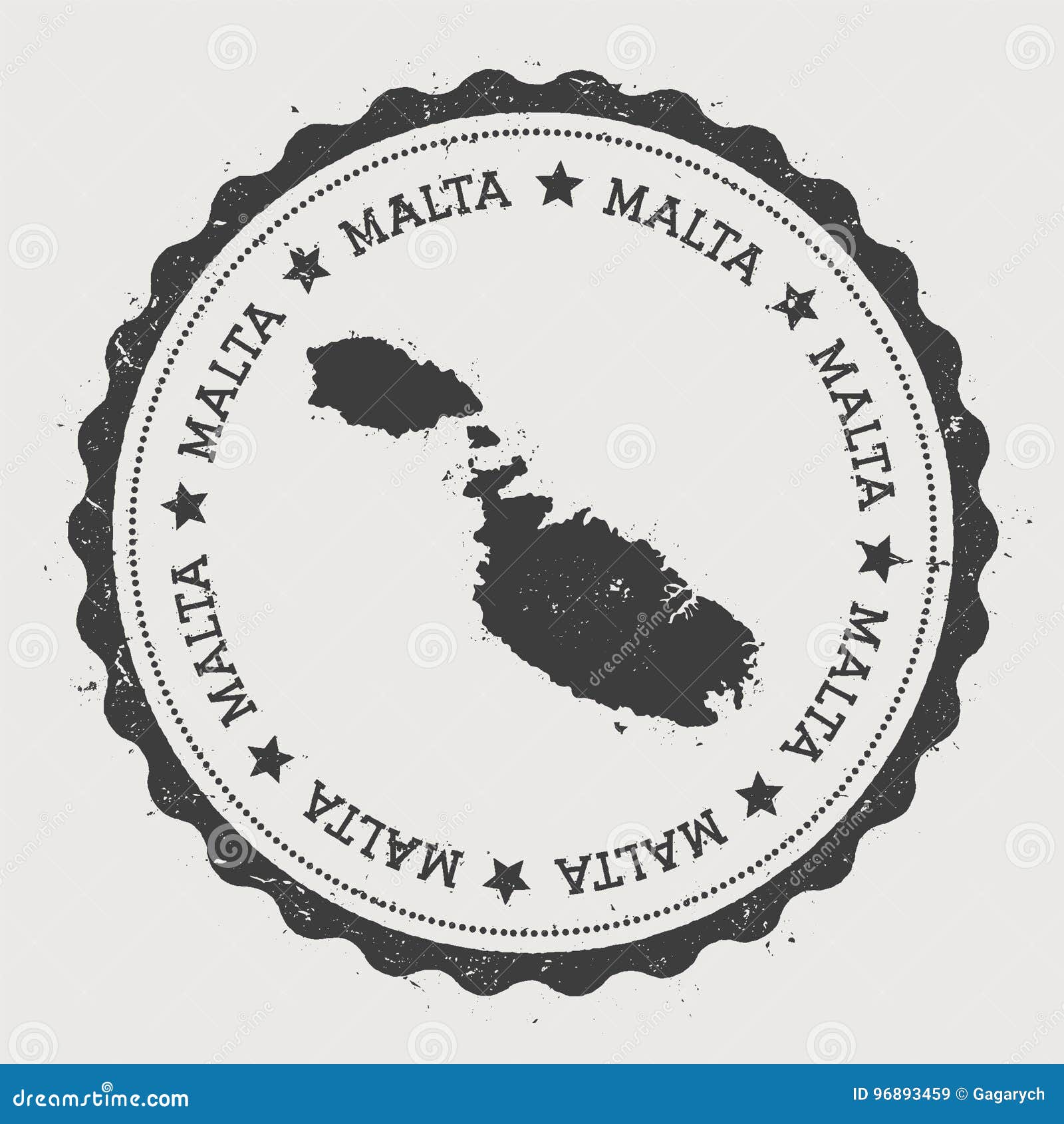 De sticker van Malta vector illustratie. Illustration of retro - 96893459