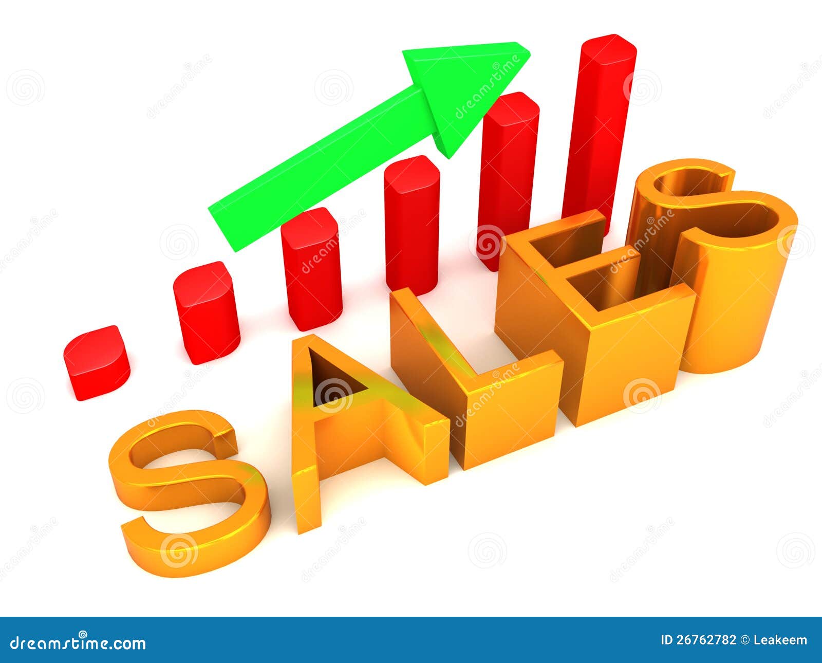 De Stijgende Grafiek Van De Verkoop Stock Illustratie - Illustration of ...