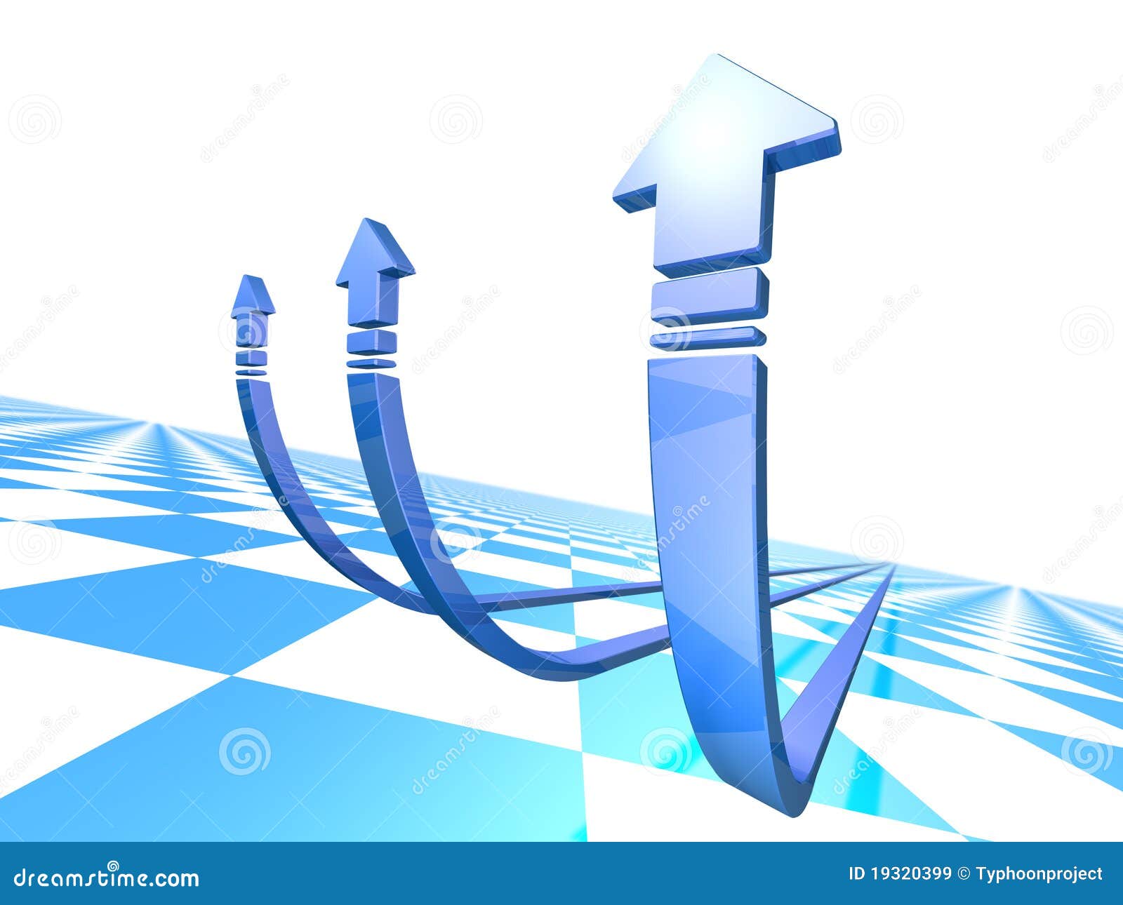 De stijging stock illustratie. Illustration of pijlen - 19320399