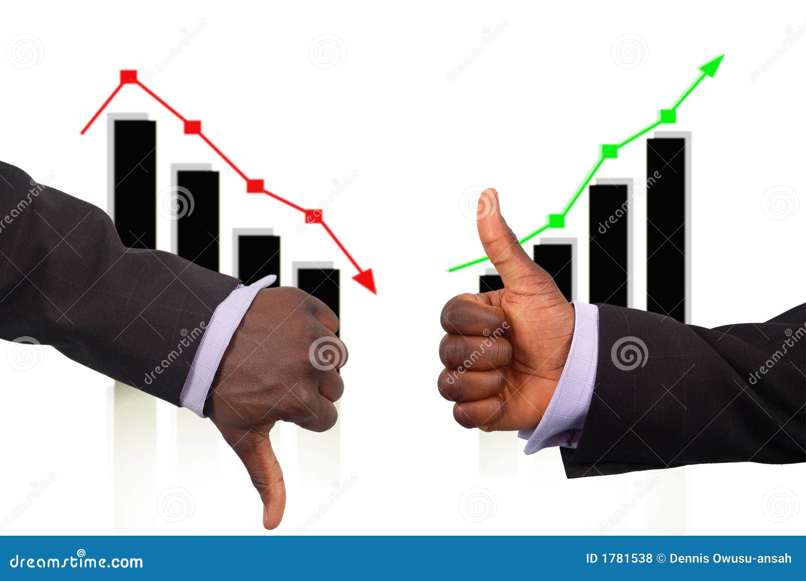 De stijging en de Daling stock foto. Image of aangeven - 1781538