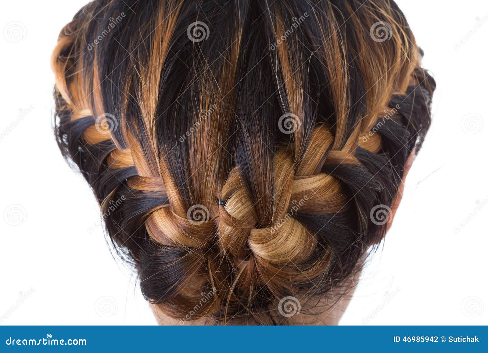 De stijl van de haarvlecht stock foto. Image of menselijk - 46985942