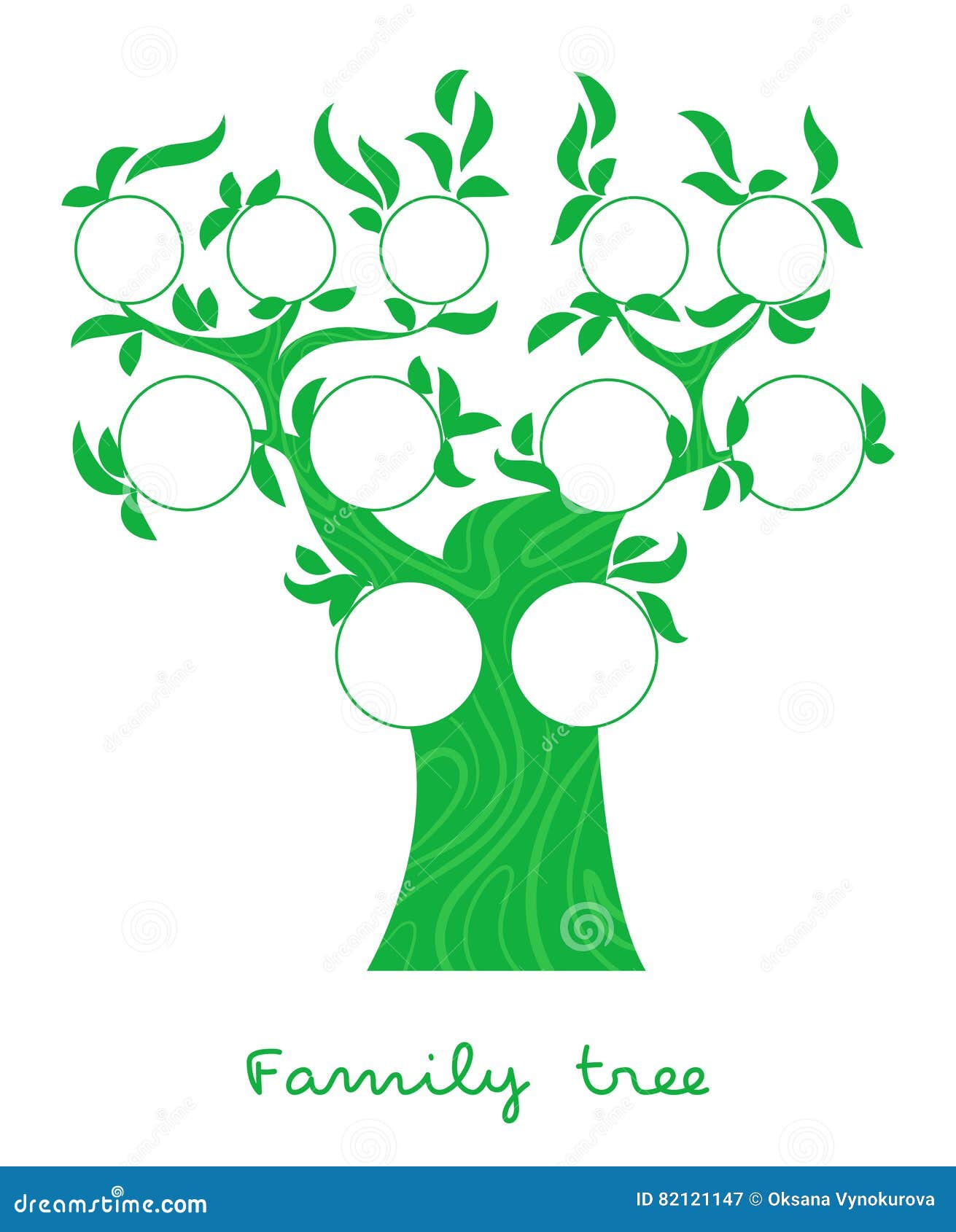 De Stijlvector Van De Stamboom Dunne Lijn Vector Illustratie ...