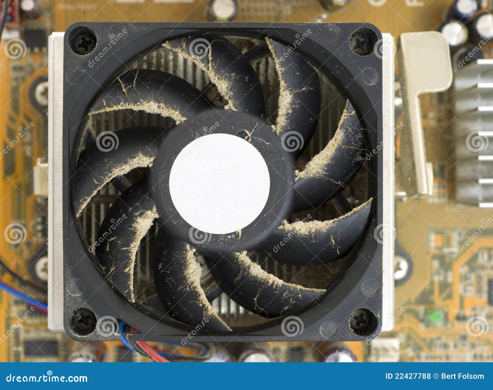 De Stoffige Ventilator Van Cpu Stock Foto - Image of computer, eenheid ...