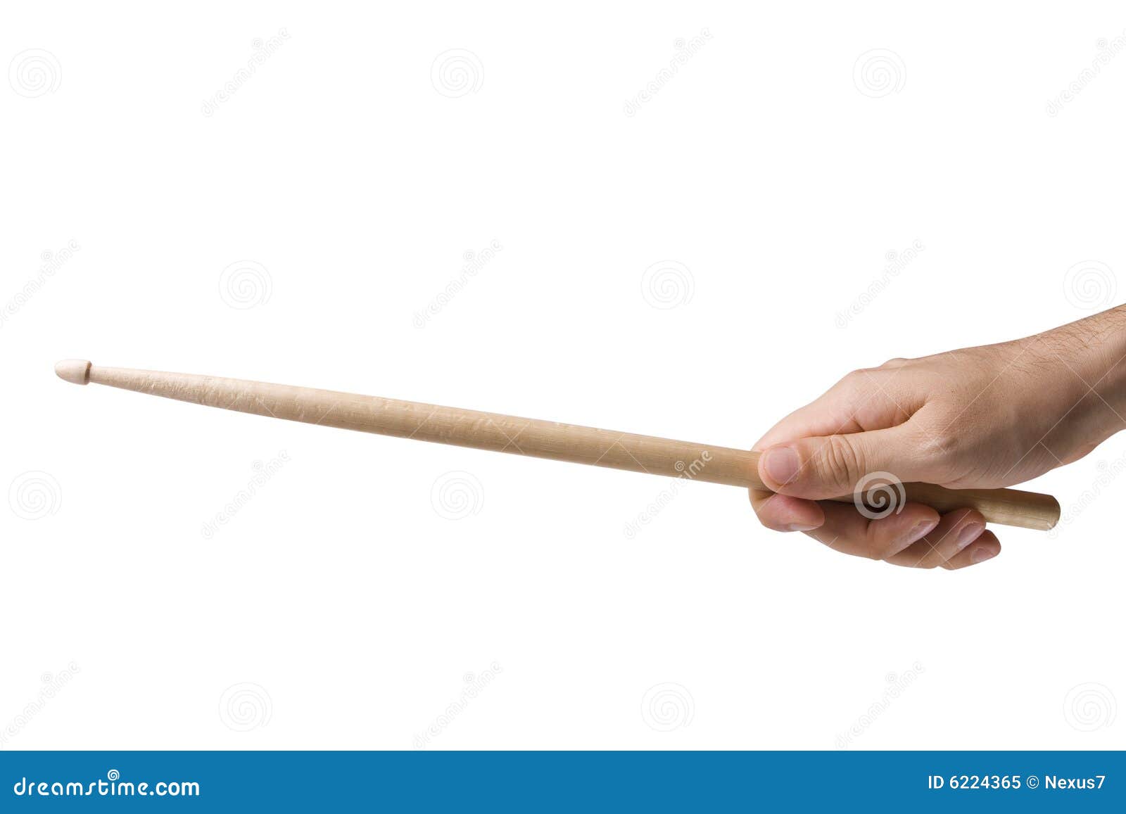 De Stok Van De Trommel Van De Holding Van De Hand Stock Afbeelding ...