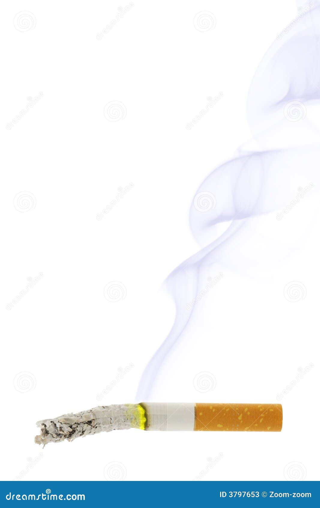 De Stomp En De Rook Van De Sigaret Stock Afbeelding - Image of long ...