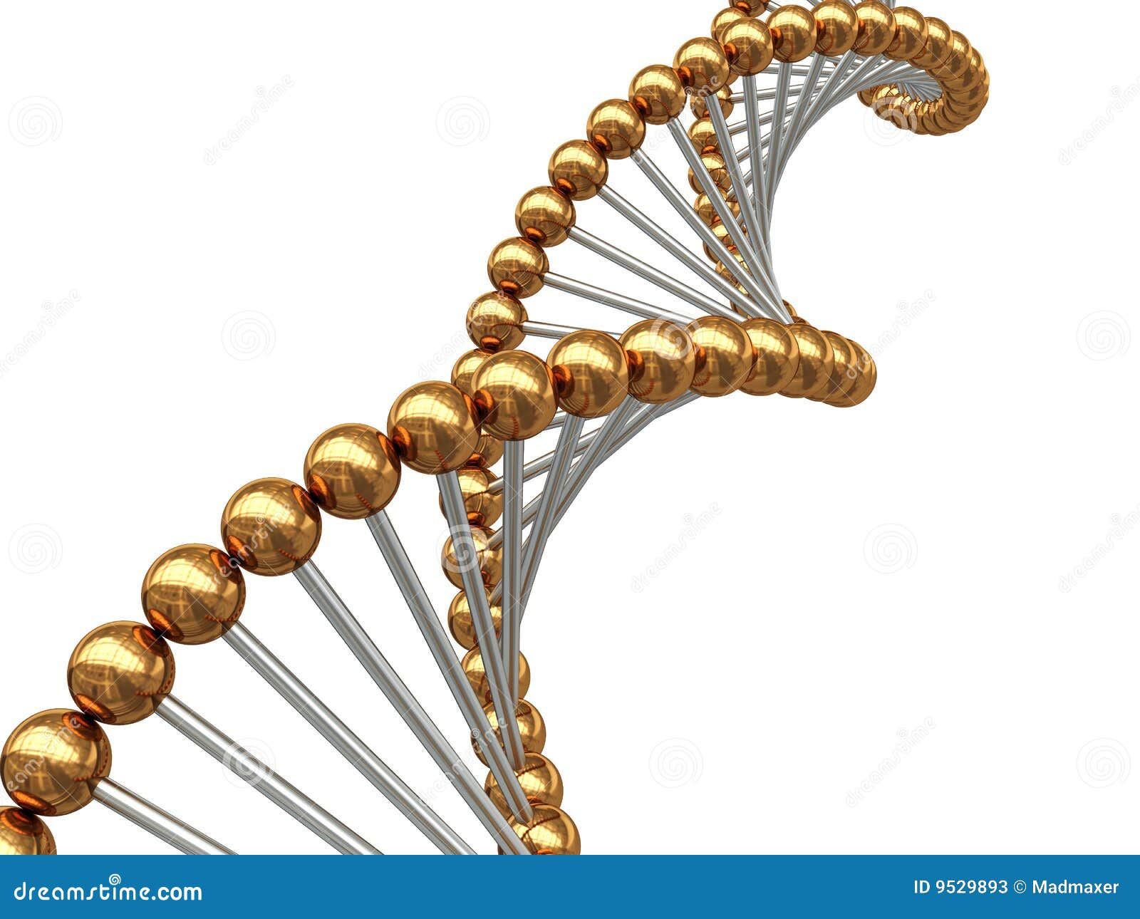 De structuur van DNA stock illustratie. Illustration of biologie - 9529893