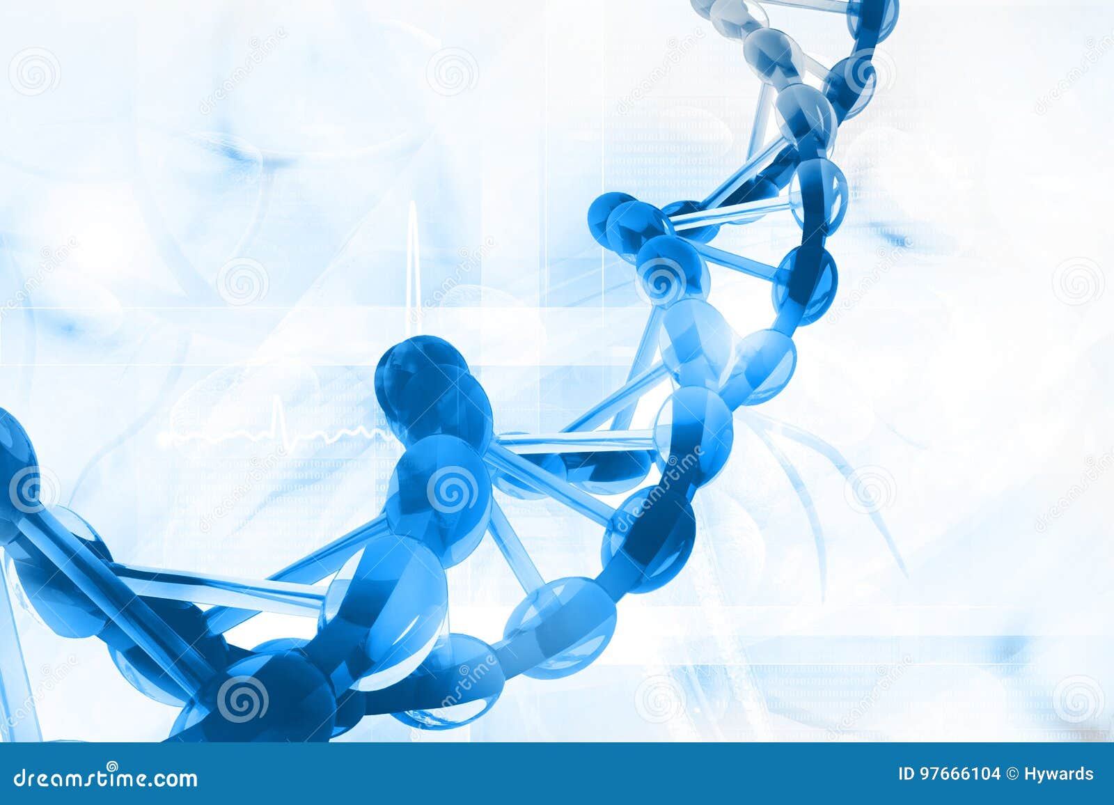 De structuur van DNA stock illustratie. Illustration of molecuul - 97666104