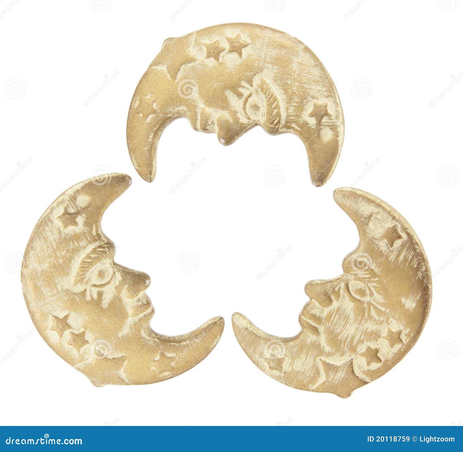 De Symbolen van de maan stock afbeelding. Image of nacht - 20118759