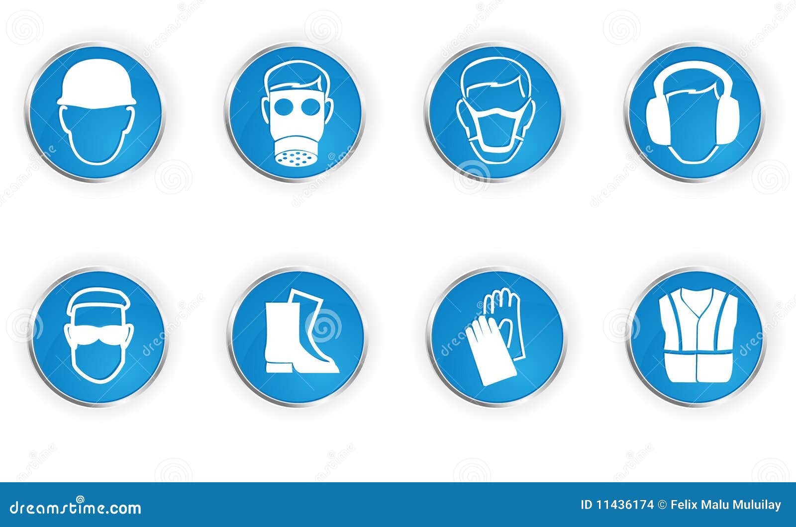 De Symbolen Van De Veiligheid Vector Illustratie - Illustration of ...