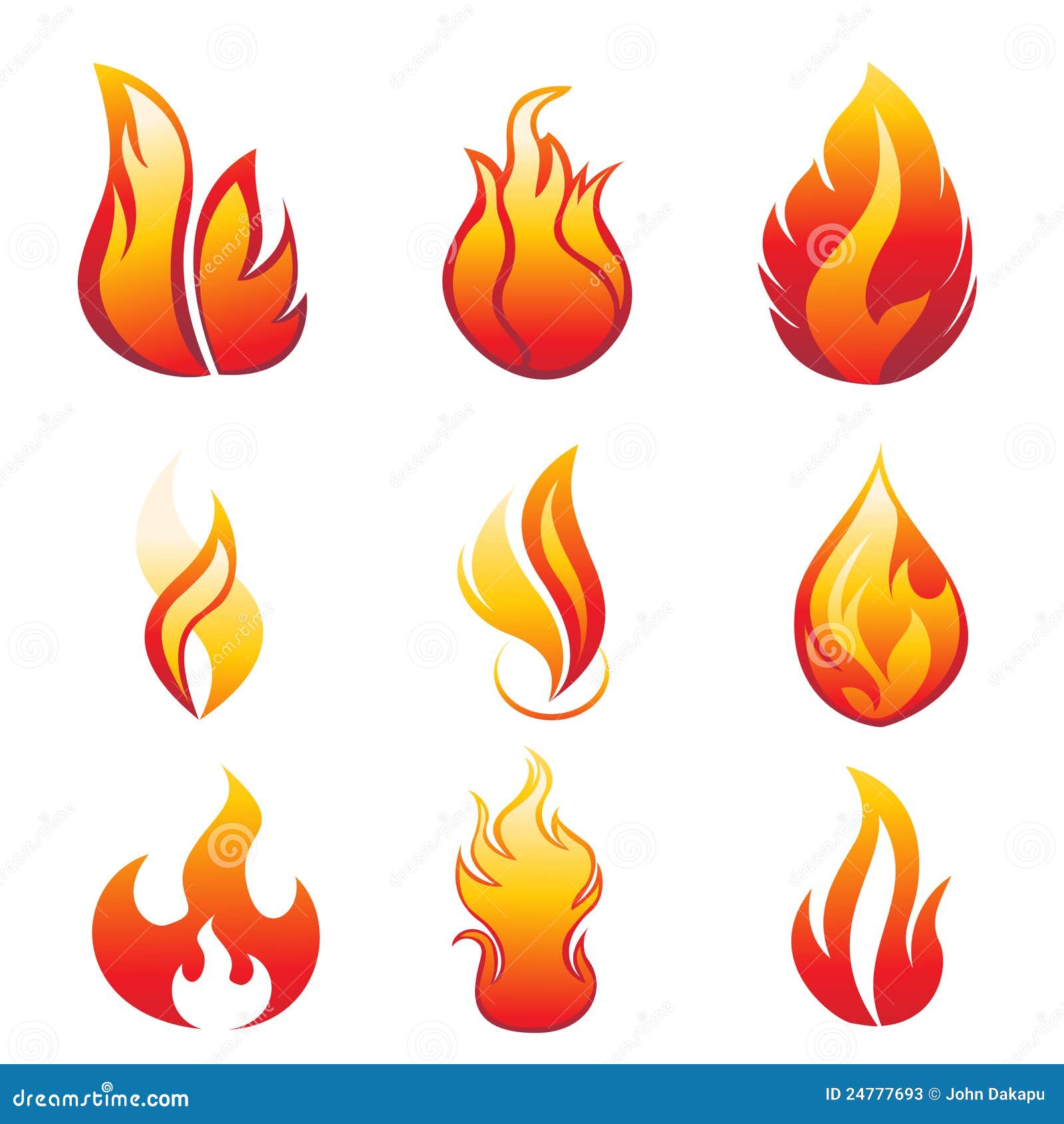 De symbolen van de vlam stock illustratie. Illustration of ontwerp ...