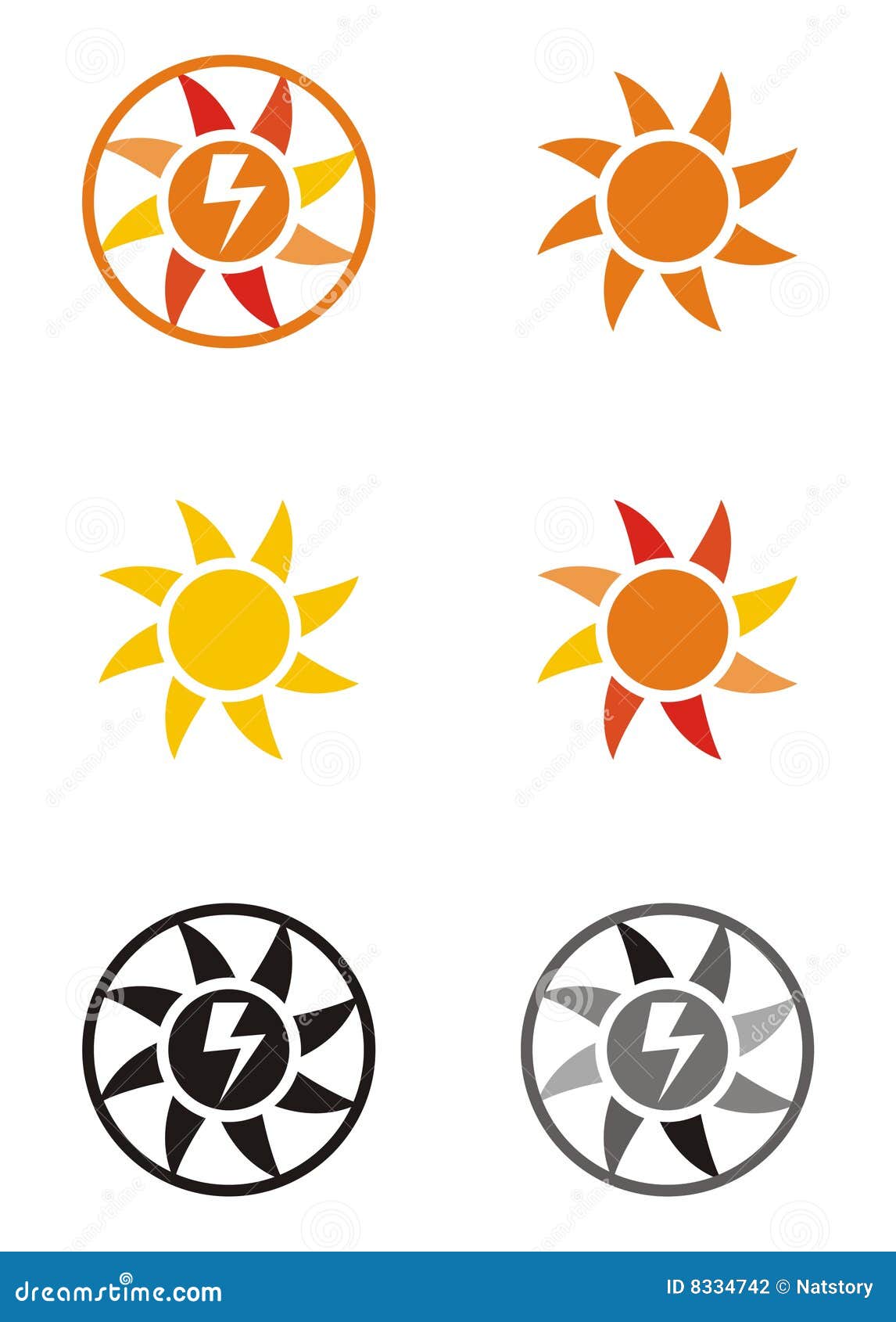 De symbolen van de zon stock illustratie. Illustration of pictogram ...