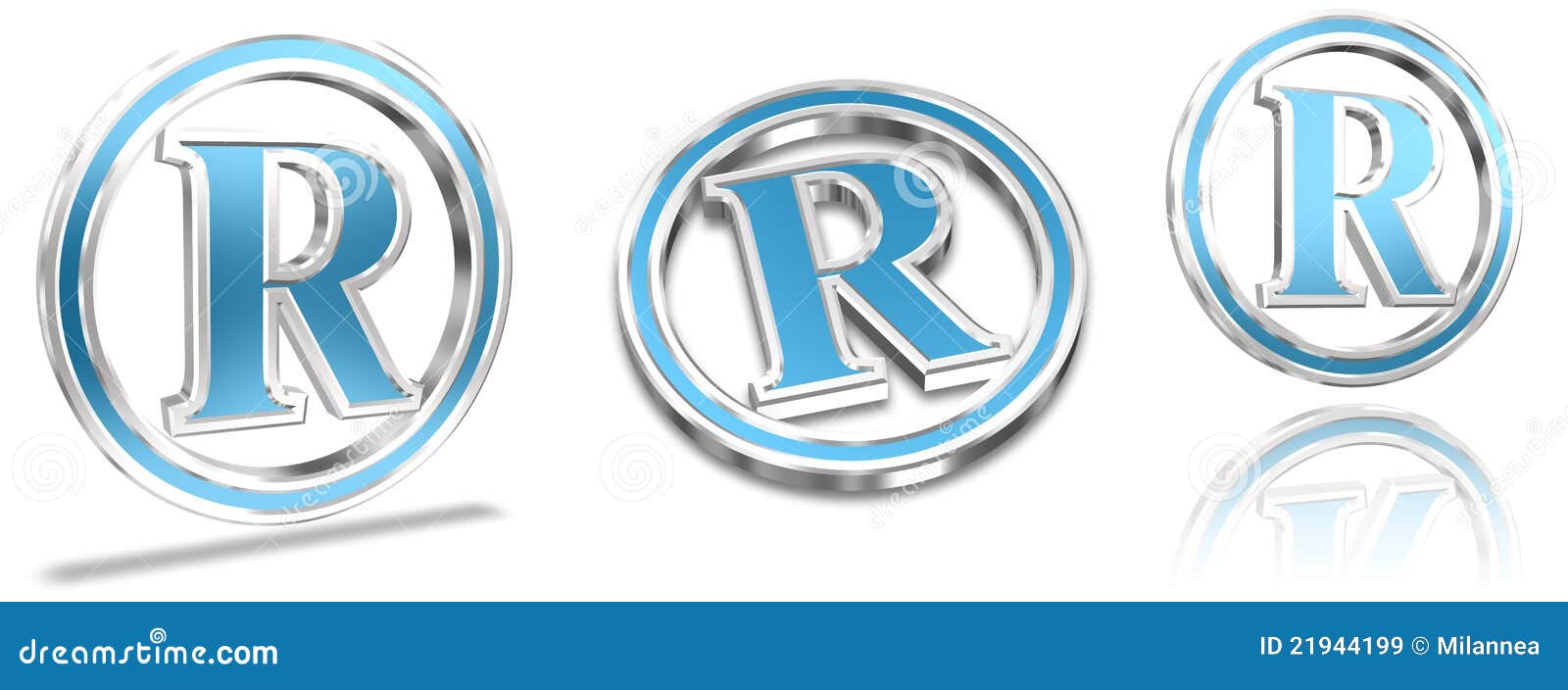 De Symbolen Van Het Gedeponeerde Handelsmerk Stock Illustratie ...