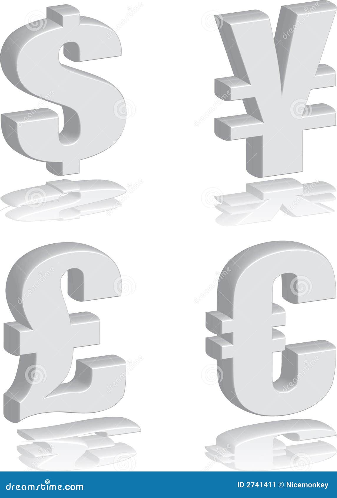 De symbolen van het geld stock illustratie. Illustration of symbool ...