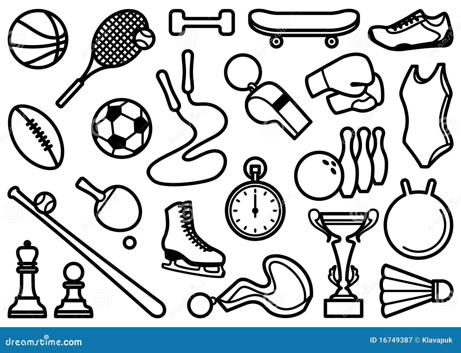 De symbolen van sporten vector illustratie. Illustration of ontwerp ...