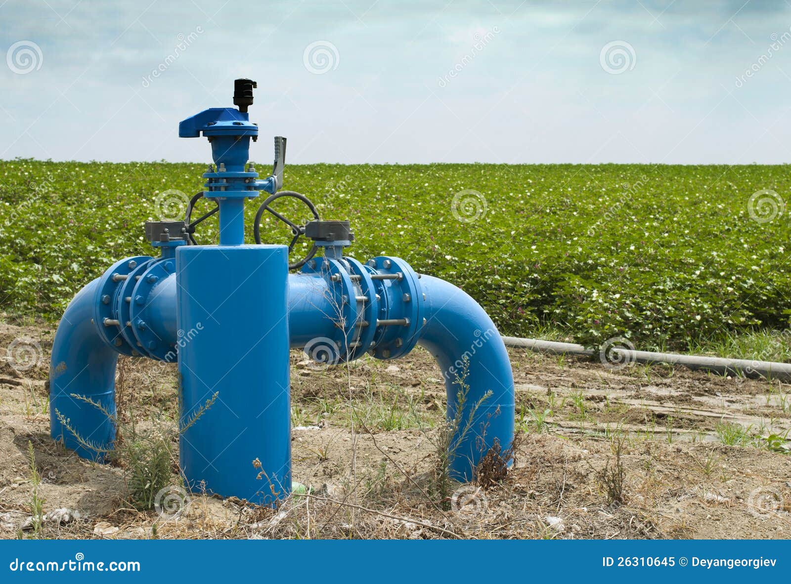 De Systemen Van De Irrigatie Stock Afbeelding - Image of gewas ...