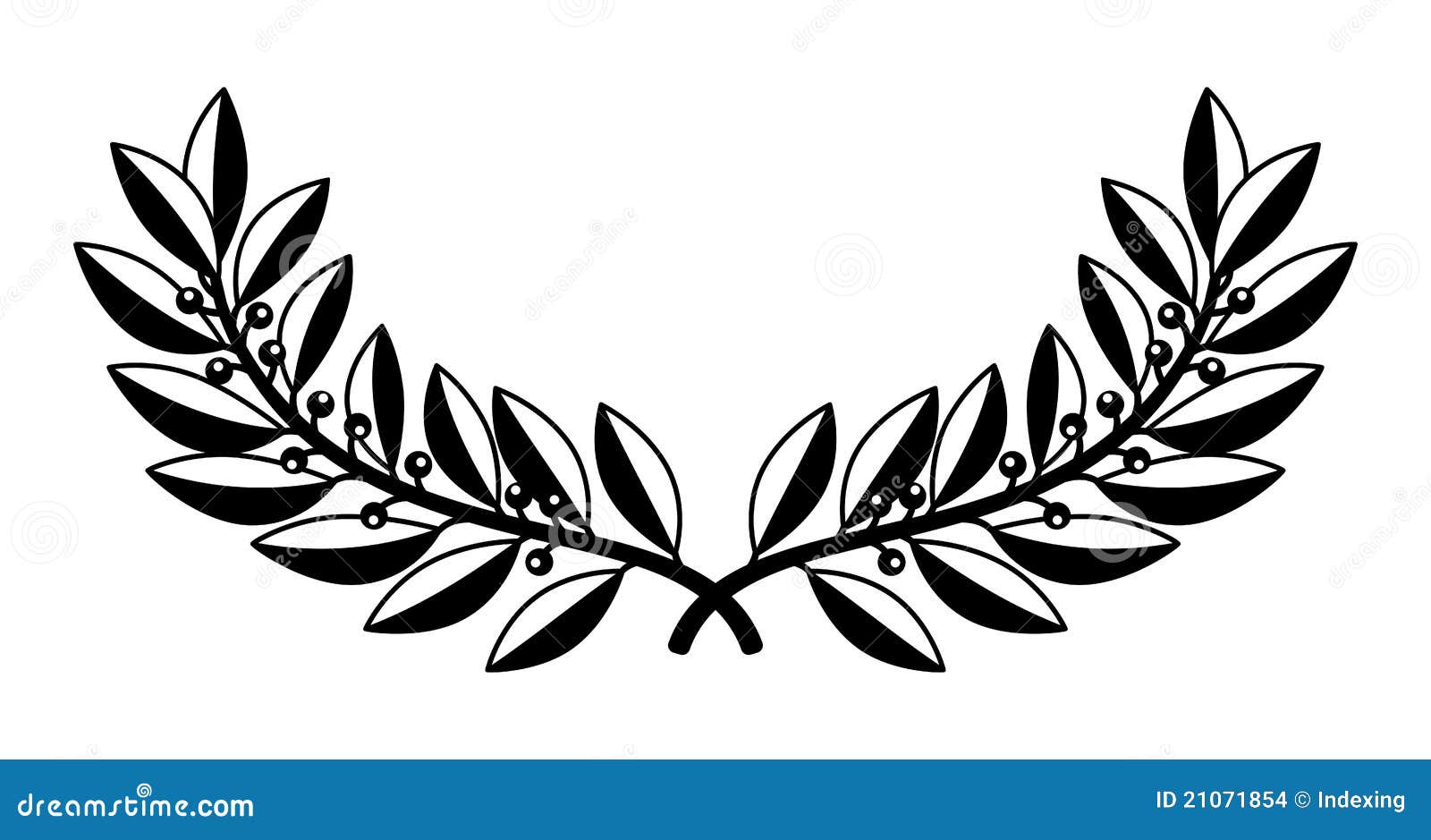 De takken van de laurier vector illustratie. Illustration of laurier ...