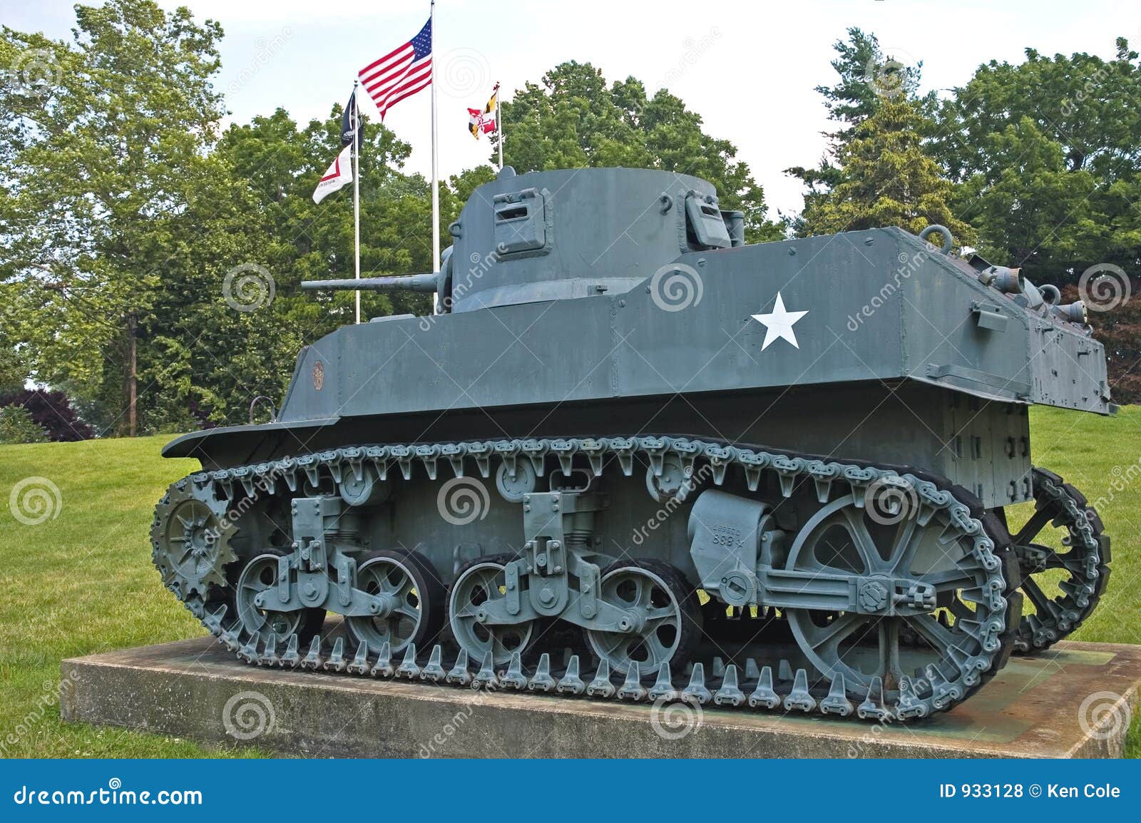 De Tank Van Het Leger Van De V.S. - Uitstekende WO.II Stock Foto ...