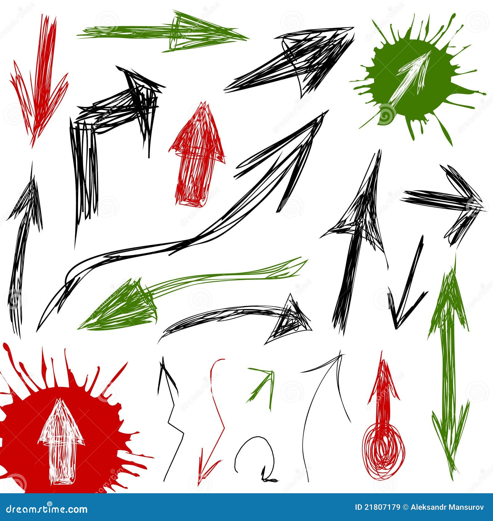 De tekening van de pijl vector illustratie. Illustration of illustratie ...