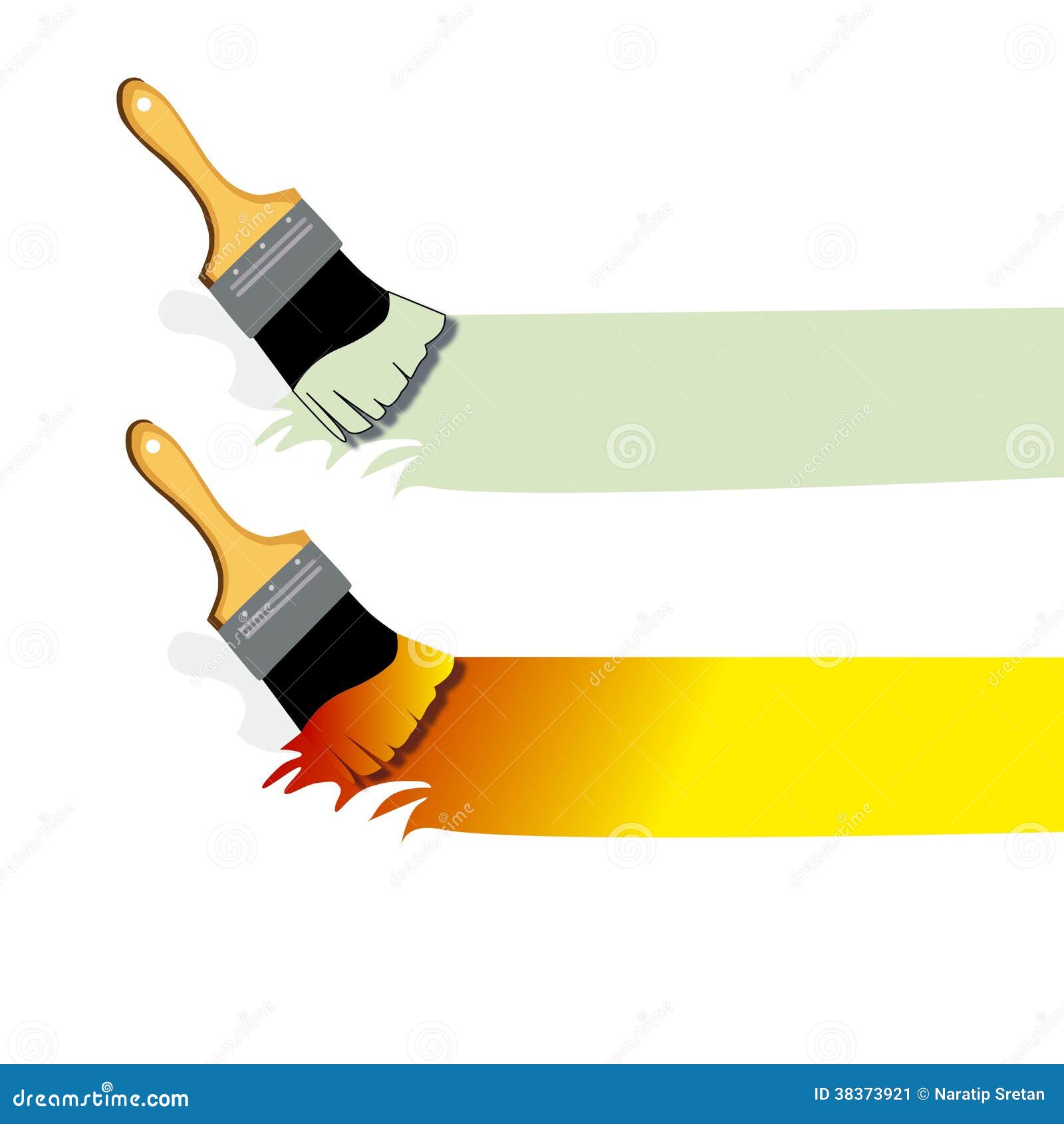 De Tekening Van De Verfborstel Stock Illustratie - Illustration of band ...