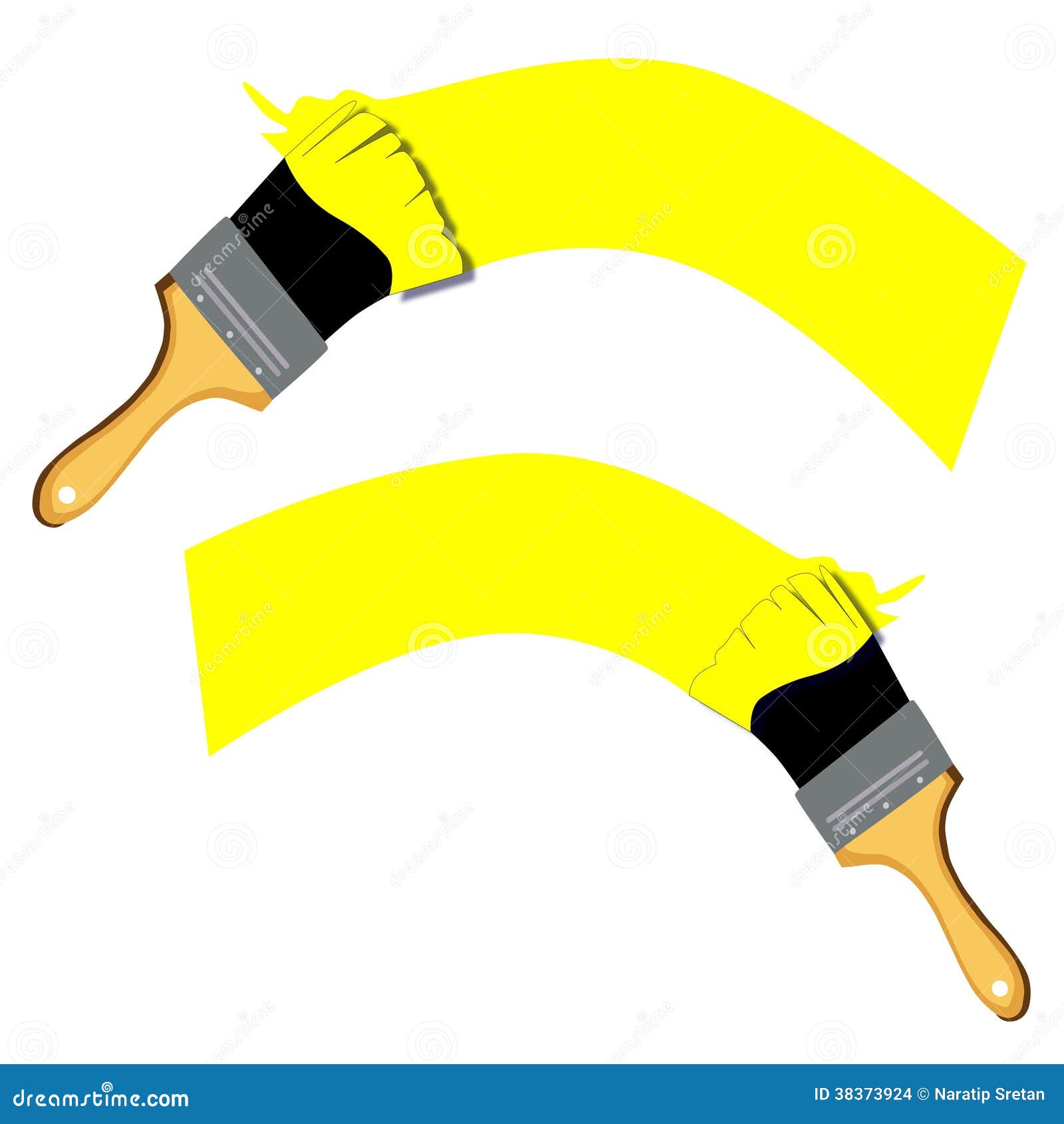 De Tekening Van De Verfborstel Stock Illustratie - Illustration of ...