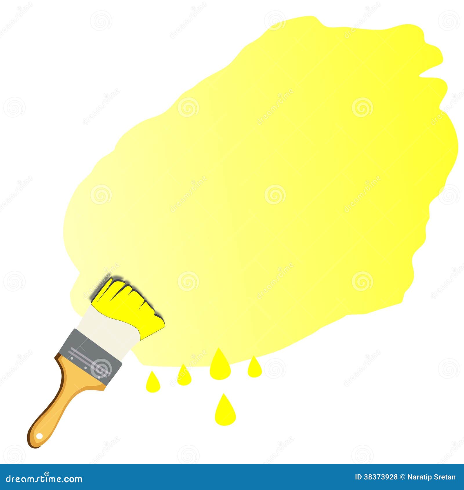 De Tekening Van De Verfborstel Stock Illustratie - Illustration of ...