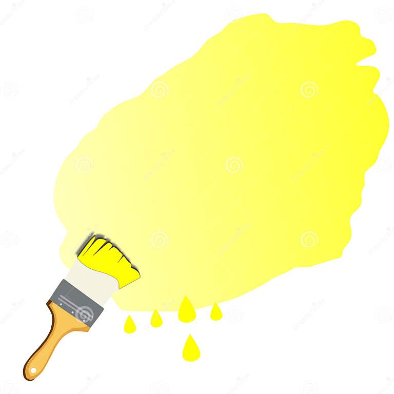 De Tekening Van De Verfborstel Stock Illustratie - Illustration of ...