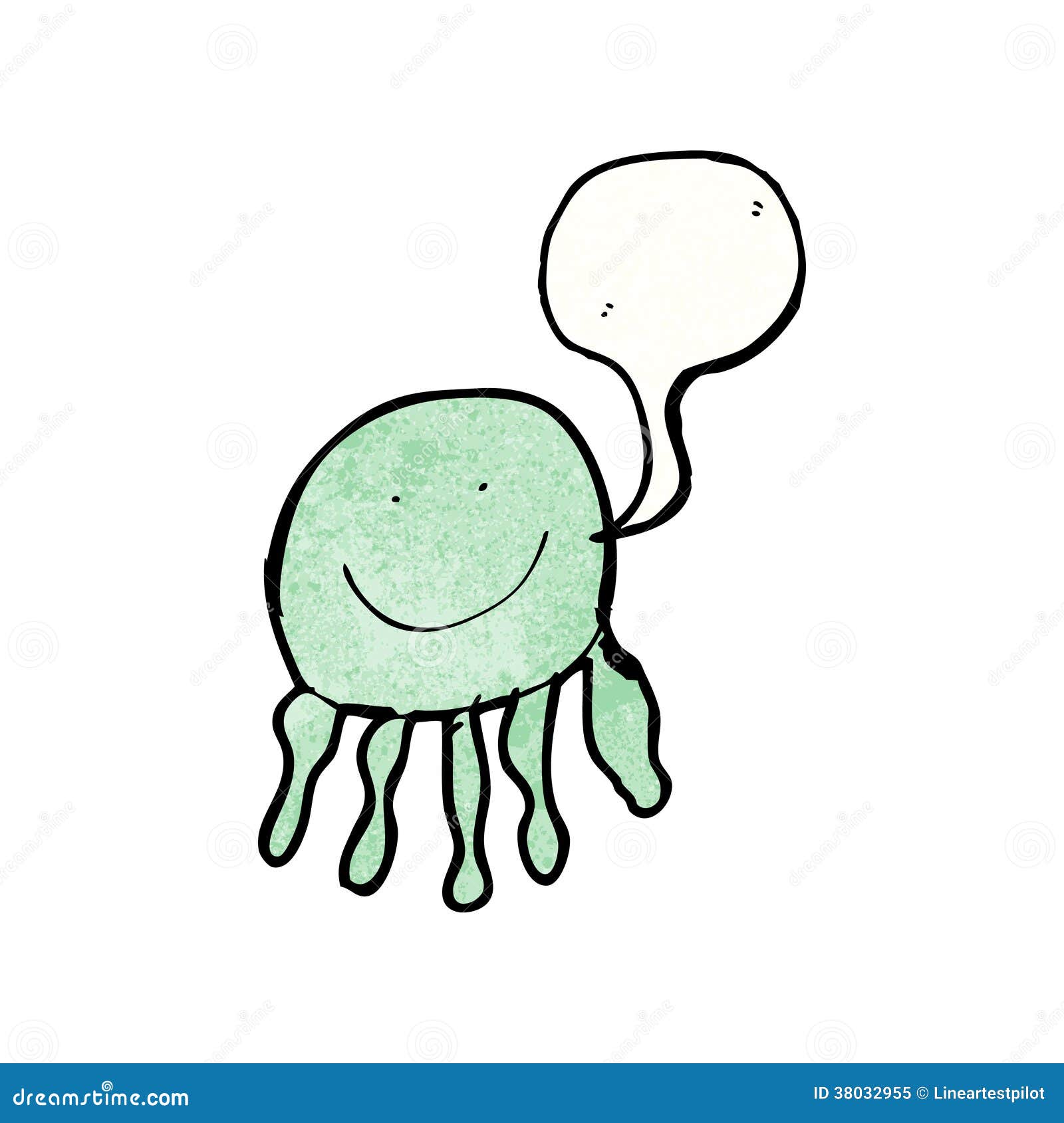 De Tekening Van Het Kind Van Een Kwal Vector Illustratie - Illustration ...