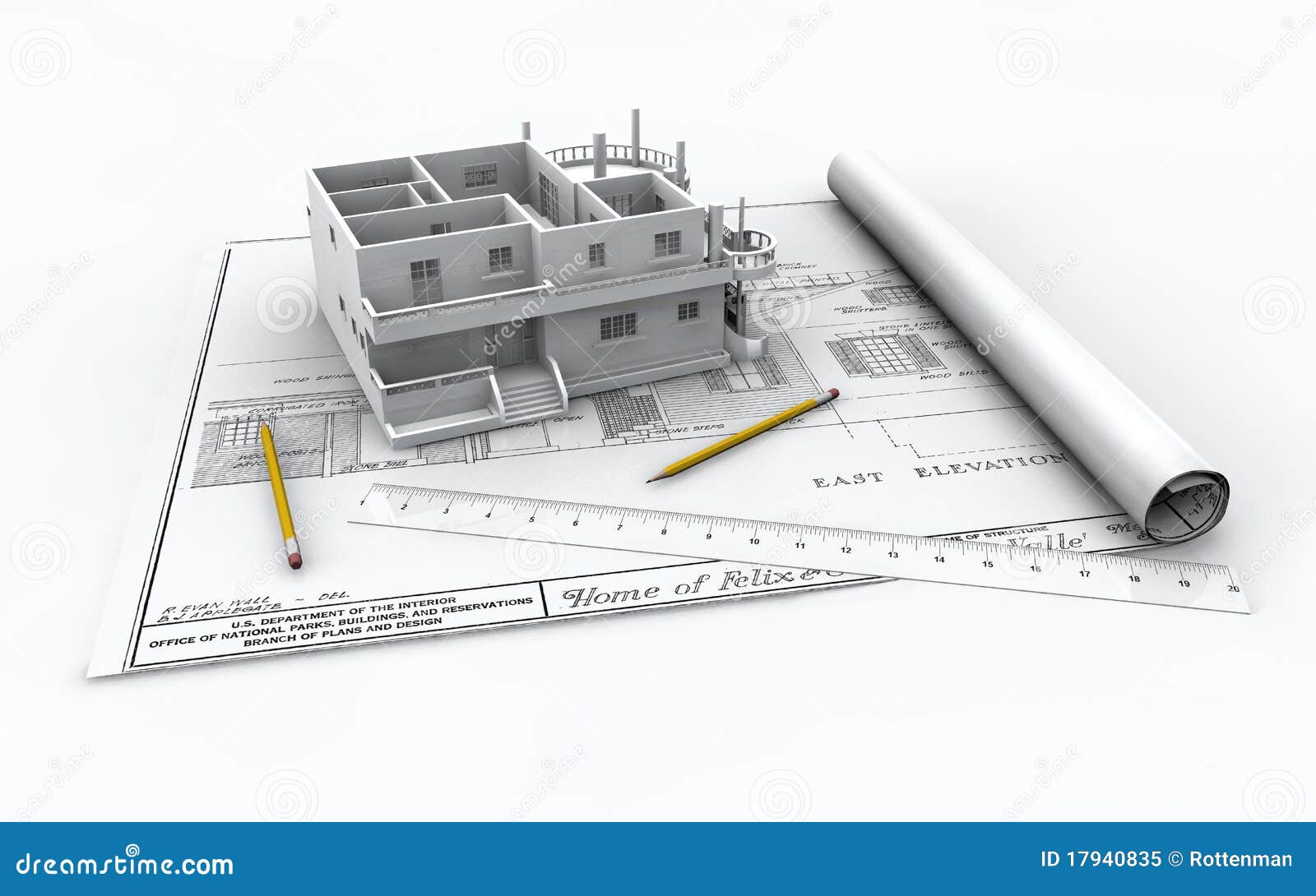 De tekening van het plan stock illustratie. Illustration of planning ...