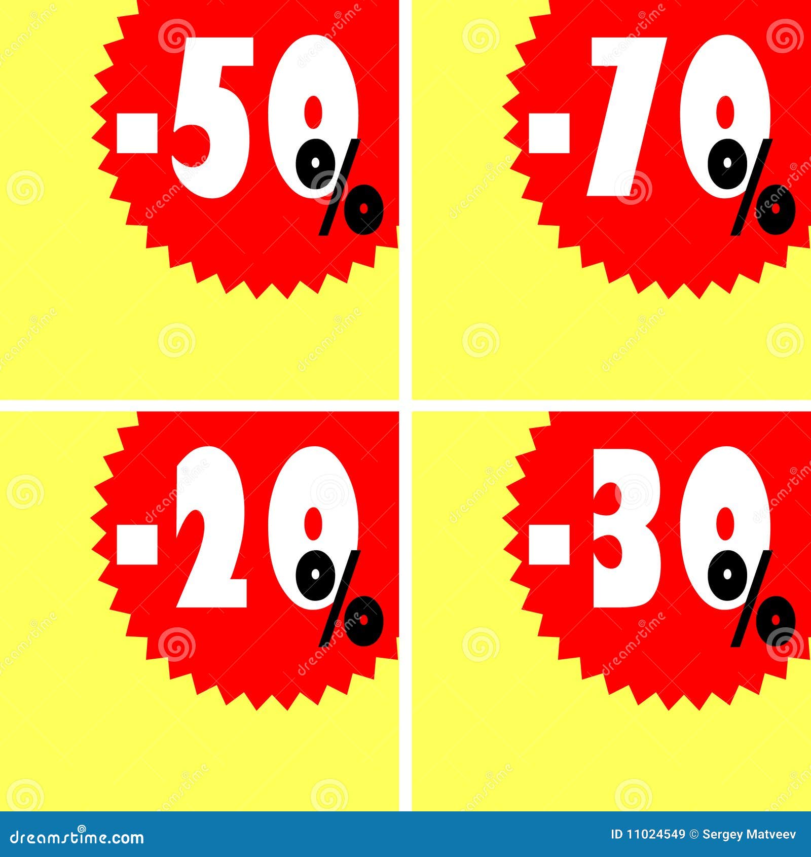 De tekens van de korting vector illustratie. Illustration of winkel ...