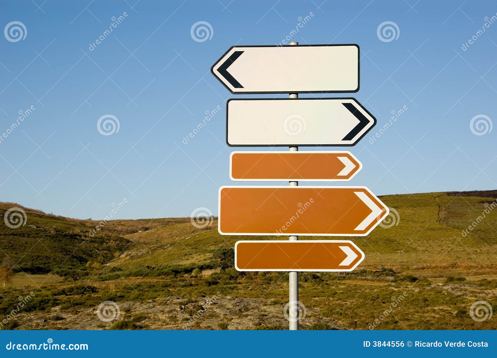 De tekens van de richting stock foto. Image of motivatie - 3844556