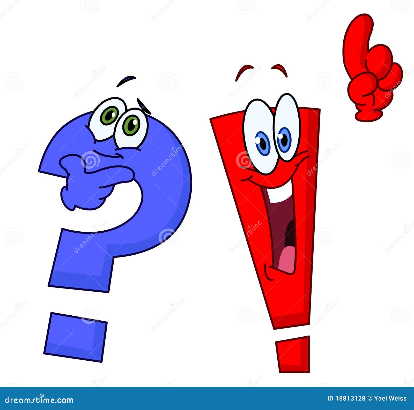 De Tekens Van De Vraag En Van De Uitroep Vector Illustratie ...