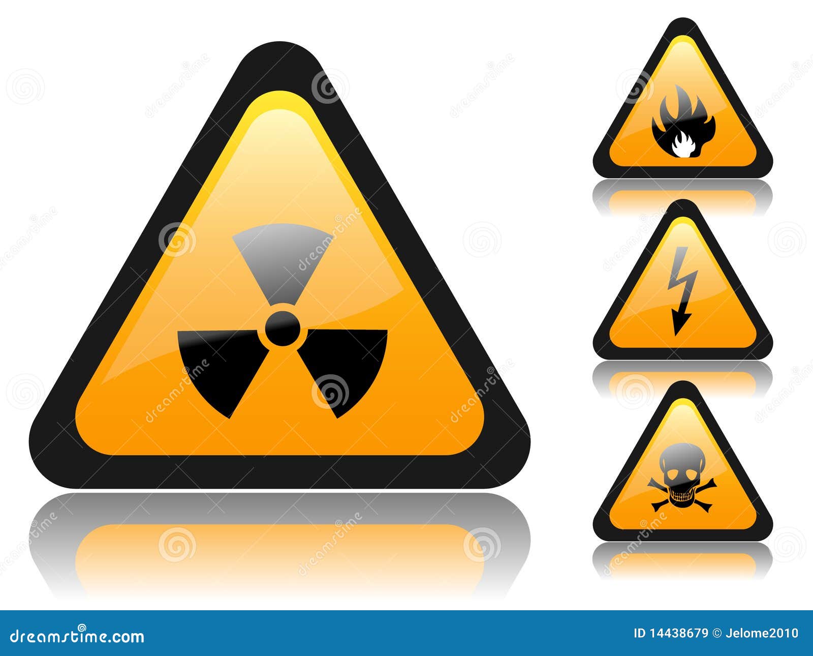De tekens van het gevaar vector illustratie. Illustration of brand ...