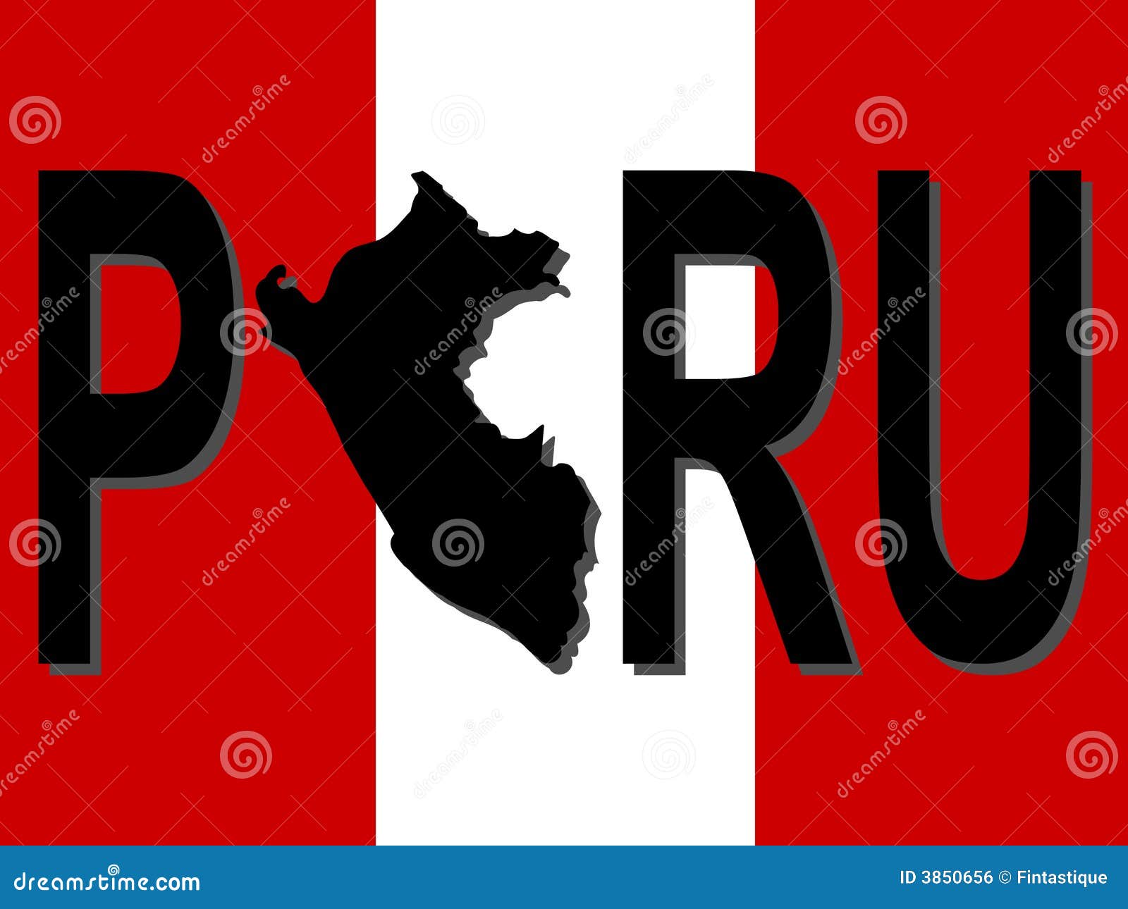 De Tekst Van Peru Met Kaart Vector Illustratie - Illustration of tekst ...