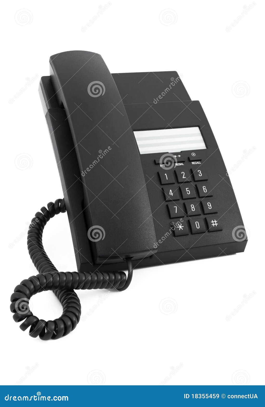 De telefoon van het bureau stock afbeelding. Image of geïsoleerd - 18355459