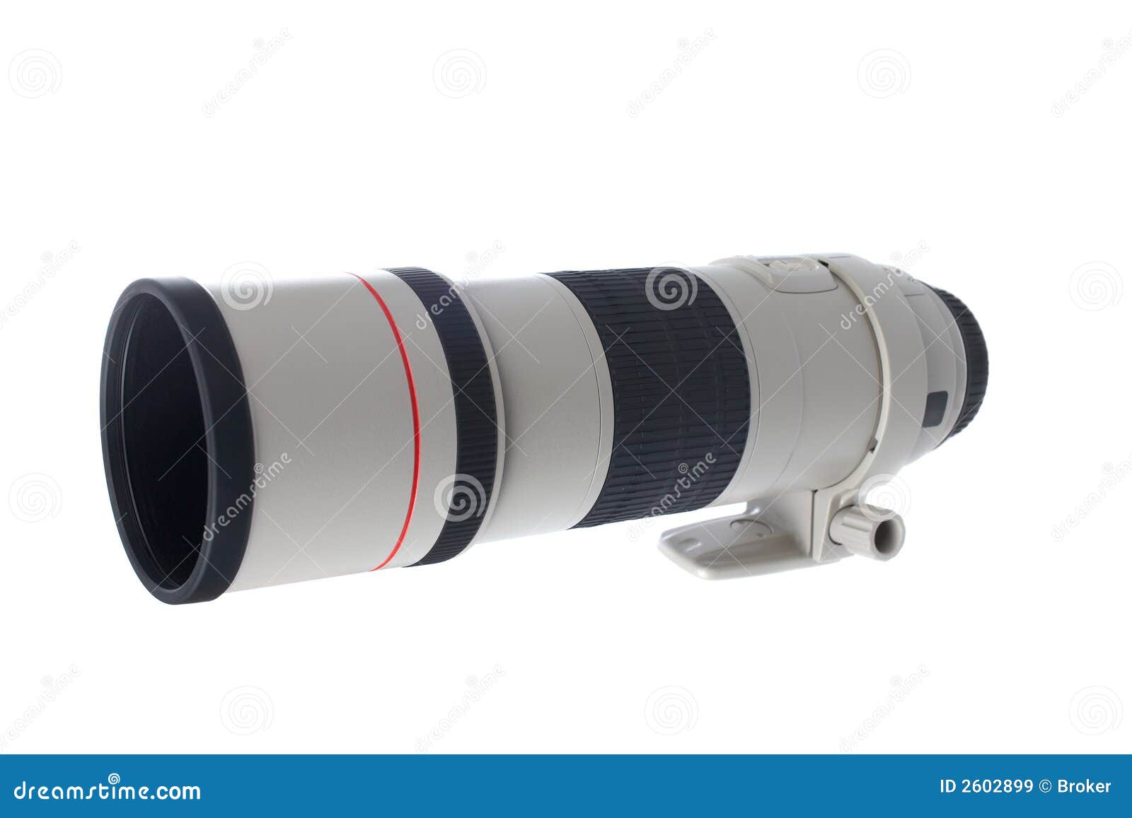 De telelens van de camera stock afbeelding. Image of media - 2602899