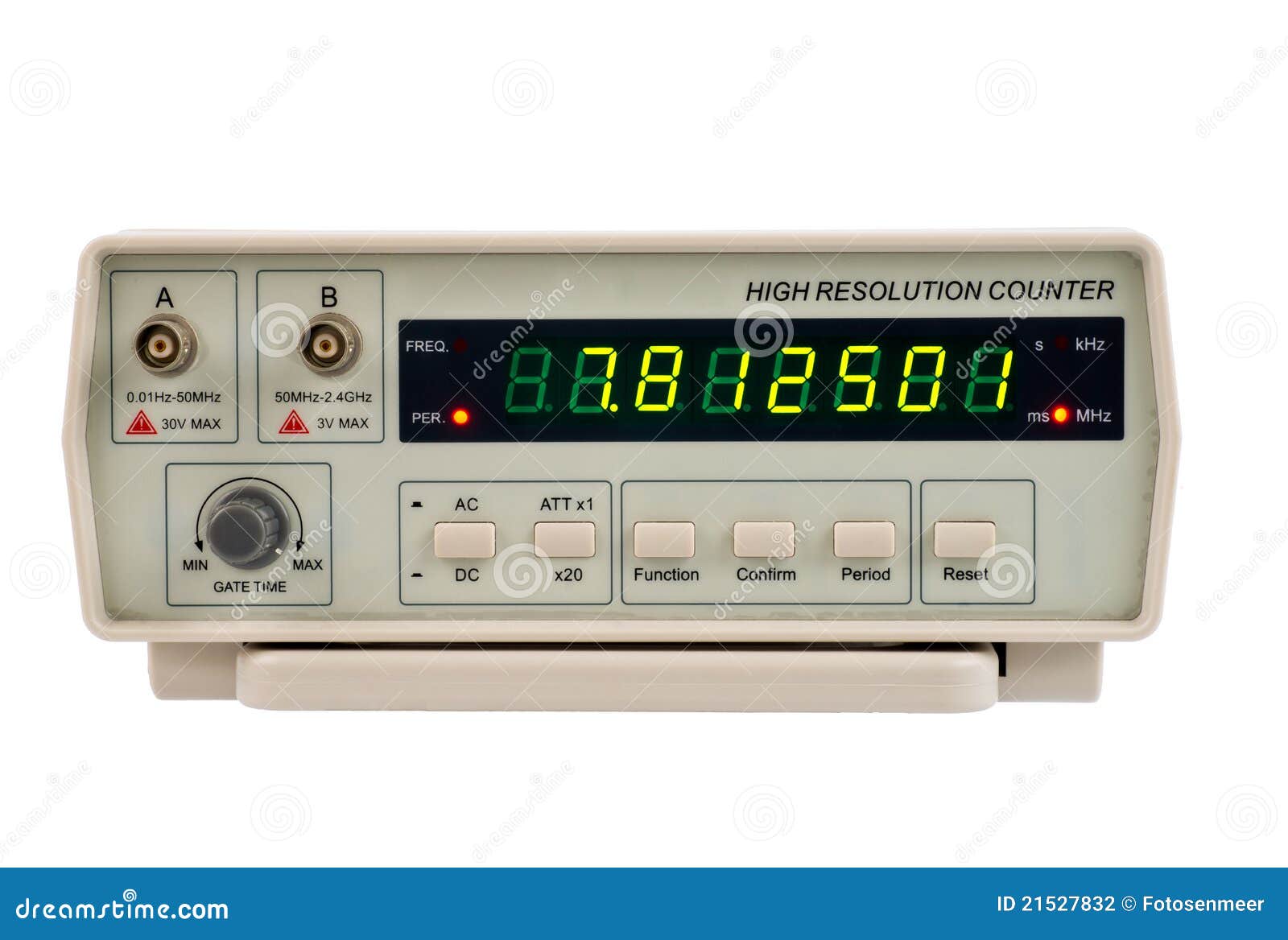 De Teller Van De Frequentie Stock Foto - Image of teller, signaal: 21527832