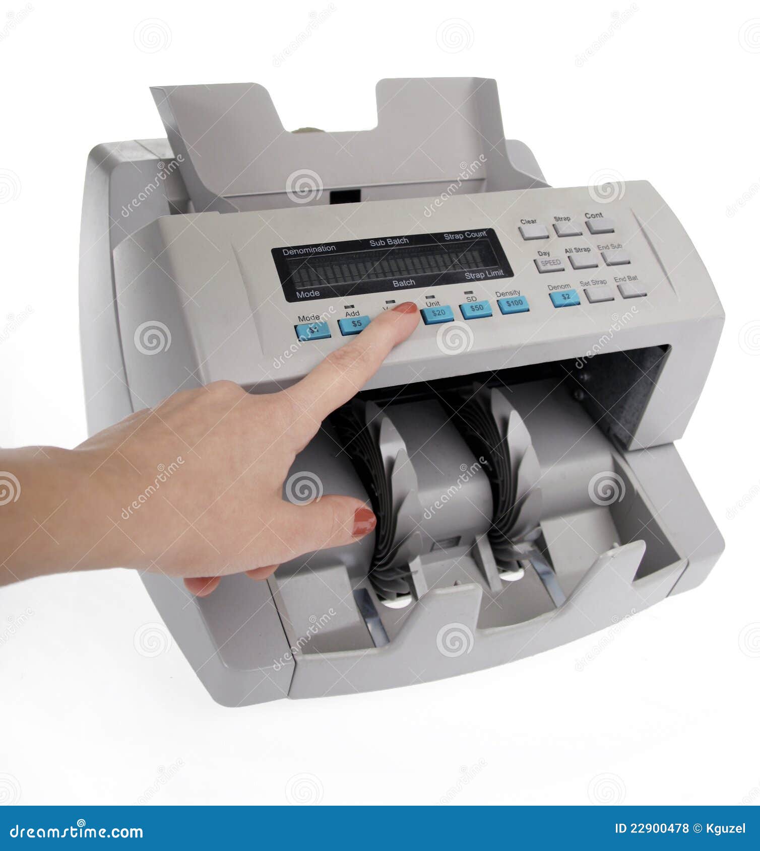 De Teller Van Het Bankbiljet Stock Foto - Image of handel, markt: 22900478