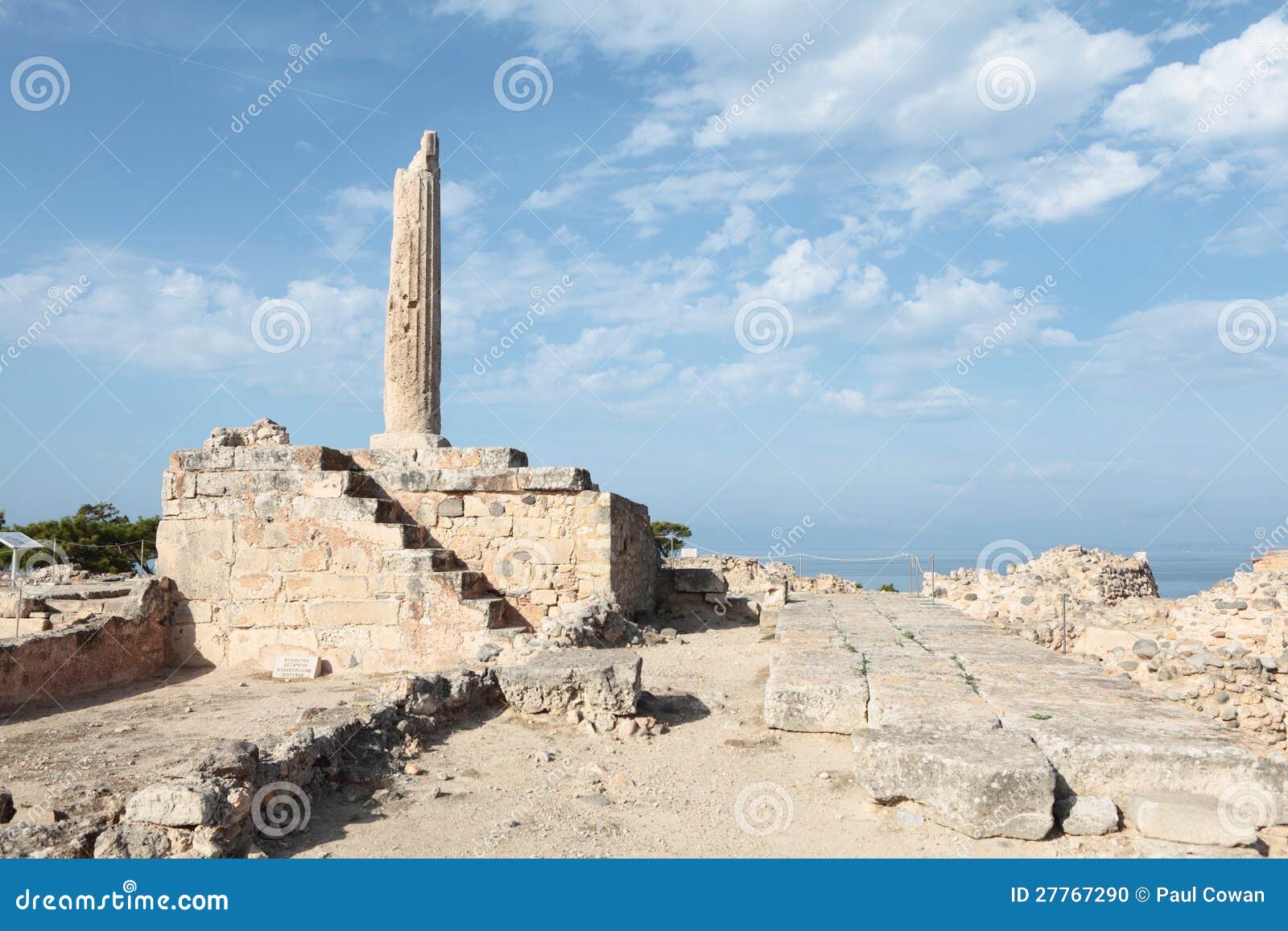 De Tempel Van Apollo Op Aegina Stock Foto - Image of eiland ...