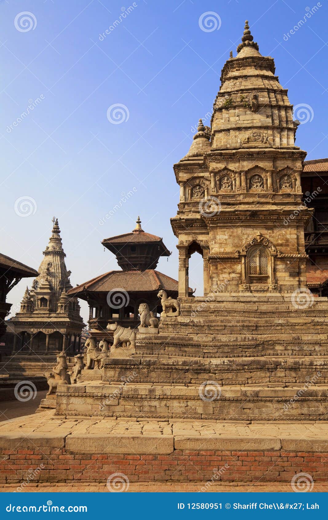 De Tempel Van Durga, Het Vierkant Van Bhaktapur Durbar, Nepal Stock ...