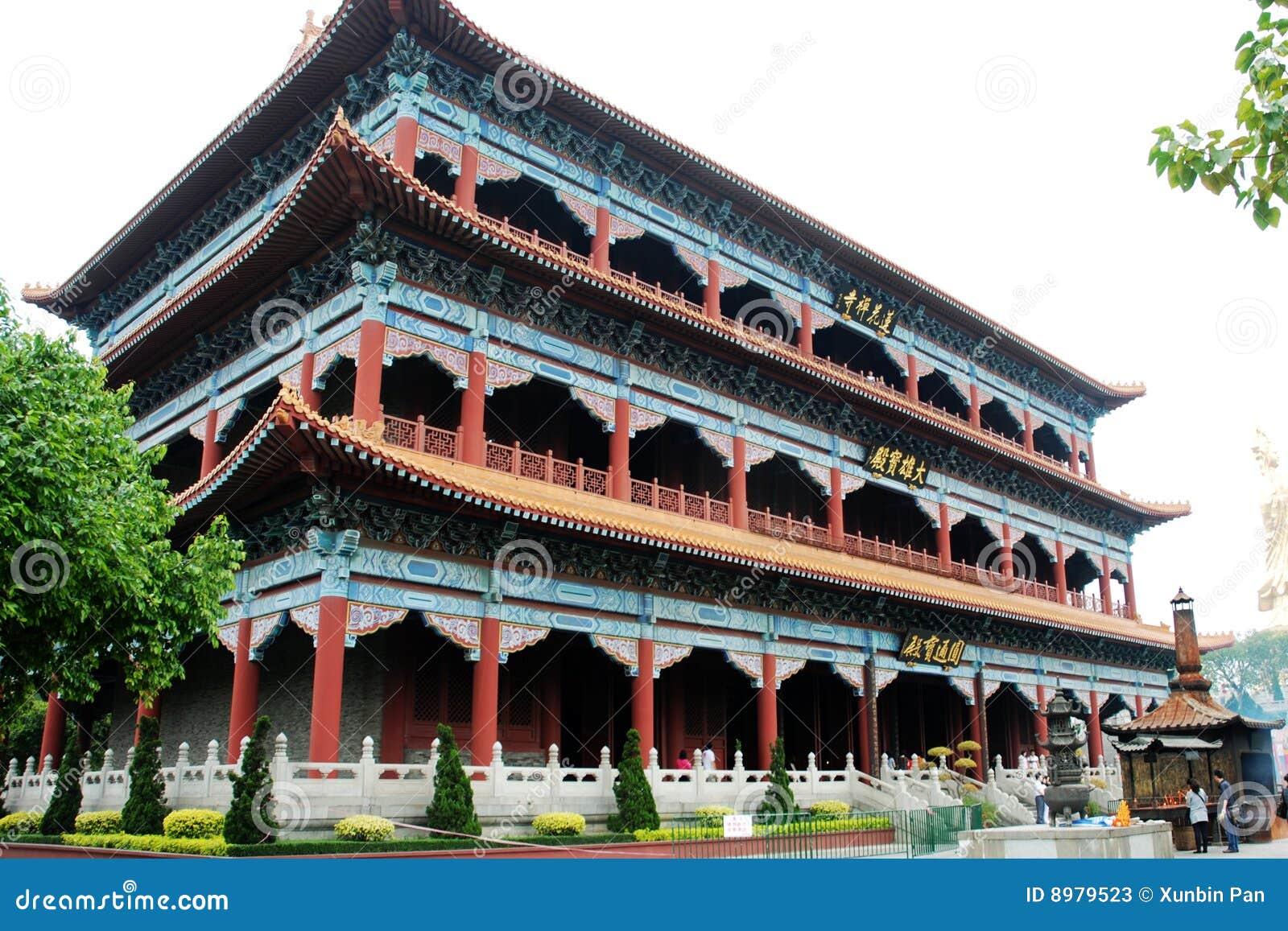 De Tempel Van Het Boeddhisme Stock Afbeelding - Image of kleur, cultuur ...