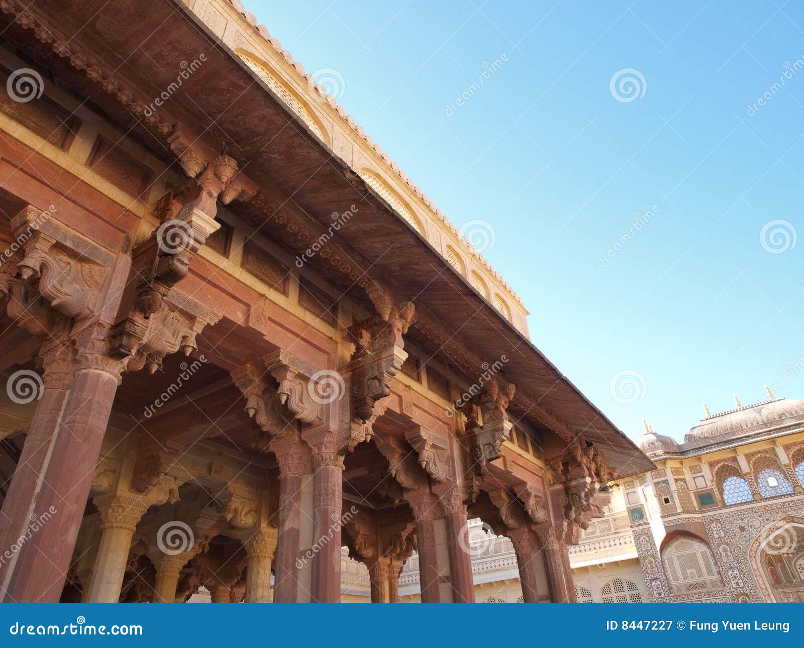 De Tempel Van Kali Van AmberFort in Jaipur, India Stock Afbeelding ...
