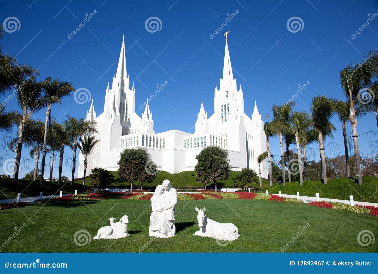 De Tempel van Mormonen stock afbeelding. Image of mormoon - 12893967