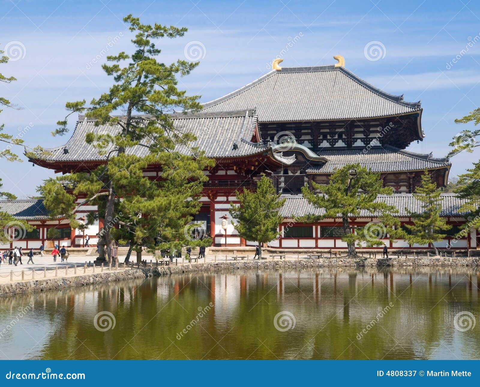 De tempel van Nara Todaiji stock afbeelding. Image of historisch - 4808337