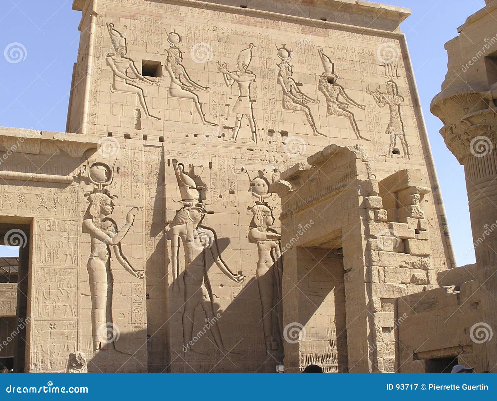 De Tempels Van Philae - Egypte Stock Afbeelding - Image of egyptisch ...